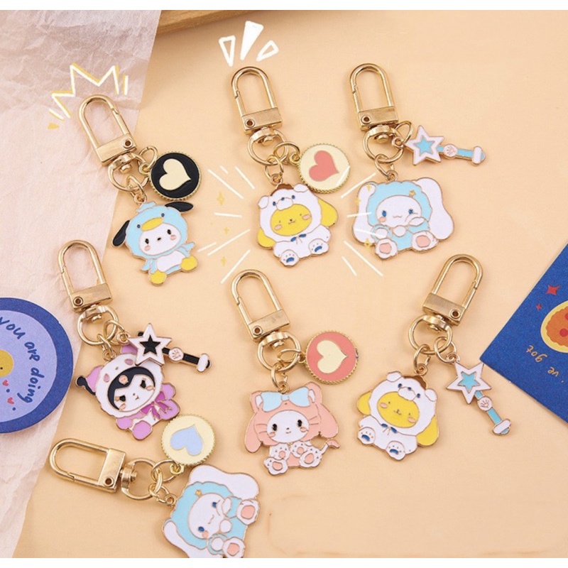 Key Chain Decorating Character Melody / Kuromi / Pom Pom Purin ...