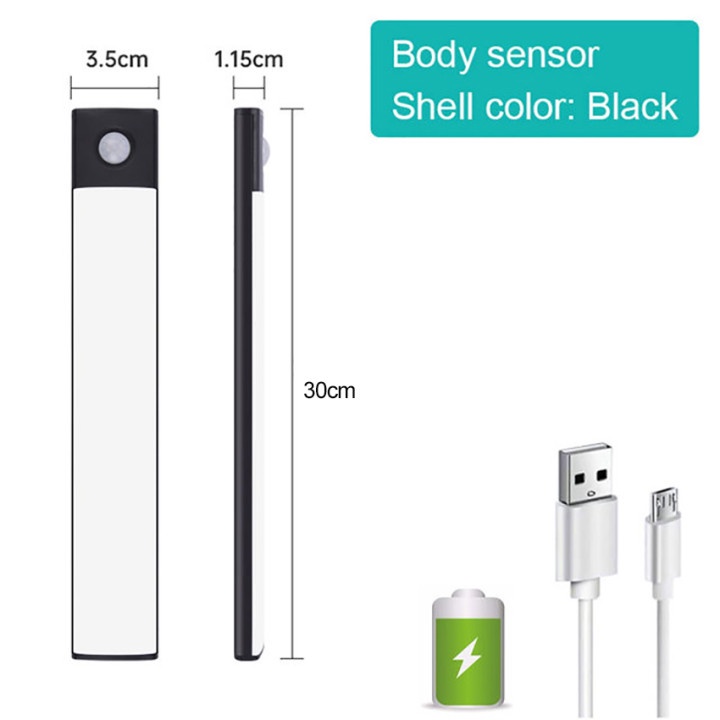【Ready Stock】LED 3 Color Night Light Wireless Motion Sensor Cabinet ...