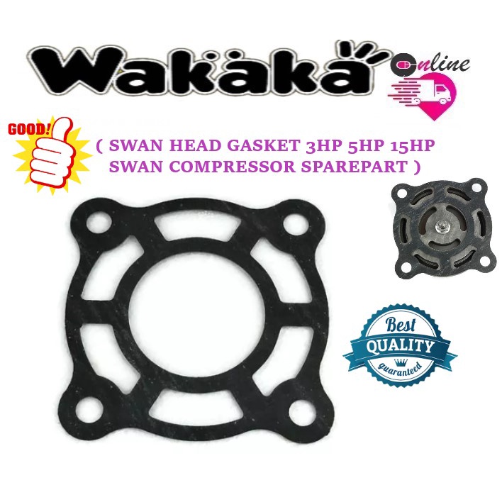 SWAN HEAD GASKET 3HP 5HP 15HP SWAN COMPRESSOR SPAREPART | Shopee Singapore