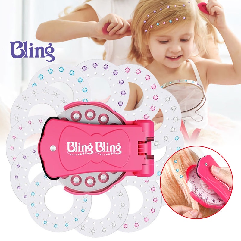 180 Gems DIY Girls Hair Styling BlingersToys Blingbling Girls Hair ...