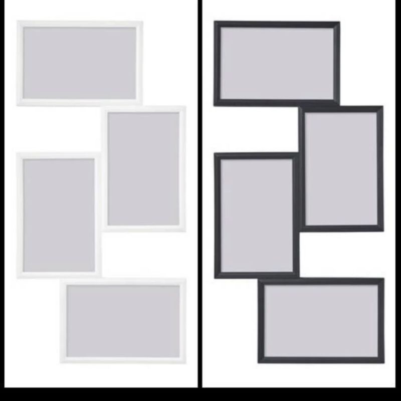Ikea fioto Frame, Consists Of 4 Aesthetic Photo Frames | Shopee Singapore