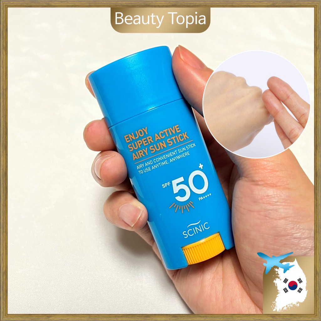 SCINIC Enjoy Super Active Airy Sun Stick SPF50+ PA++++ 15g sunscreen stick matte sunscreen ...
