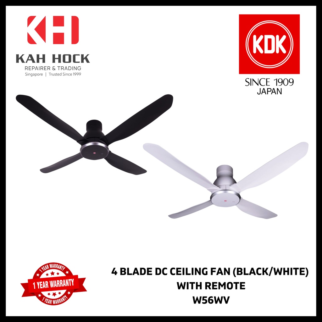 KDK W56WV 56" DC MOTOR CEILING FAN - 1 YEAR MANUFACTURER WARRANTY ...