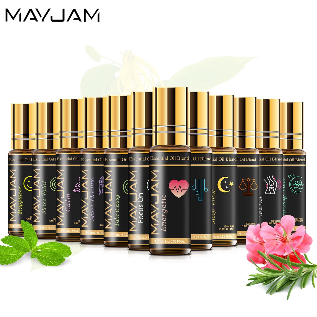 MAYJAM 10ML Compound Essential Oil Take it Easy Summer Defense Exhale ...