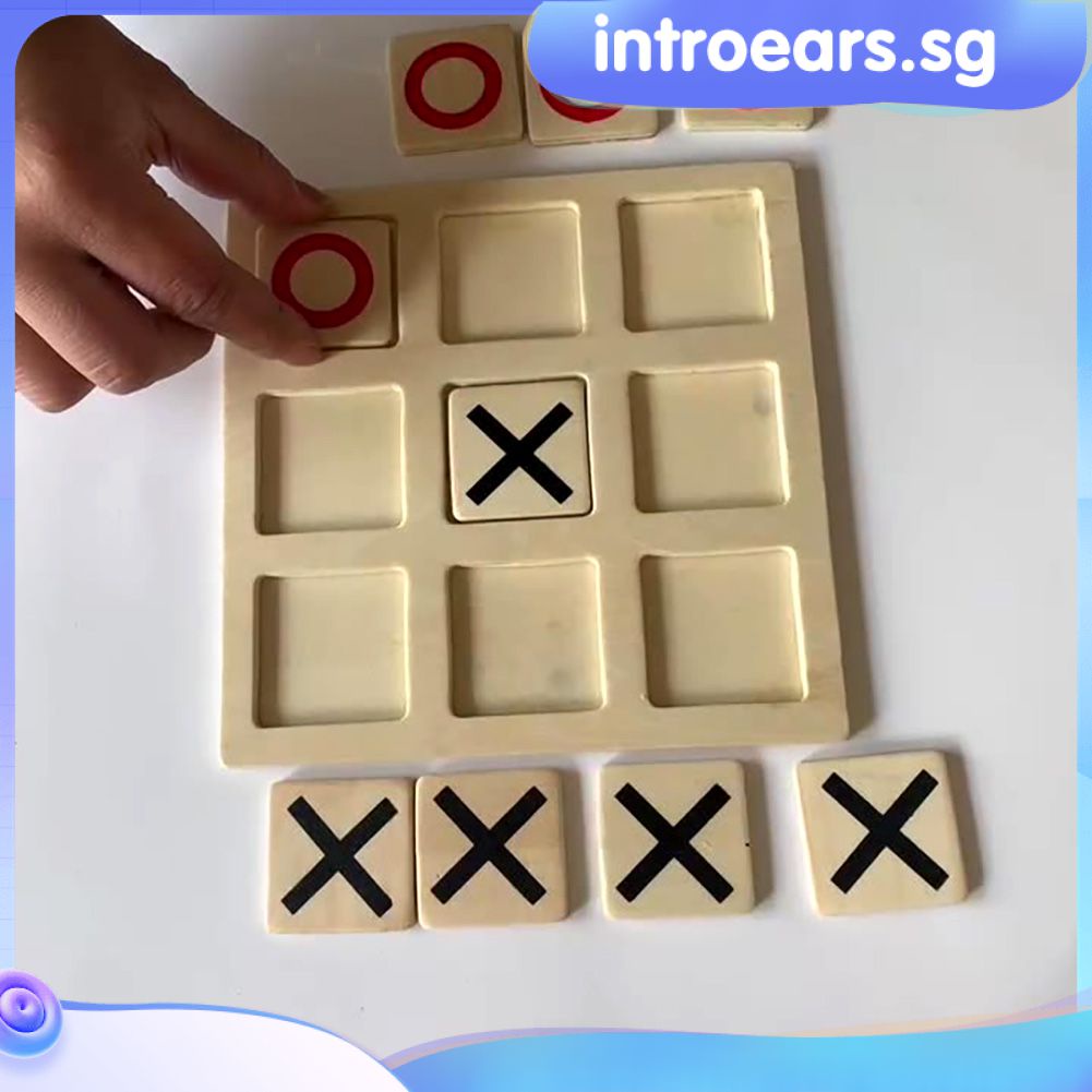 INTR Tic-tac-toe Game Three-link Chess Interactive Board Game Children ...