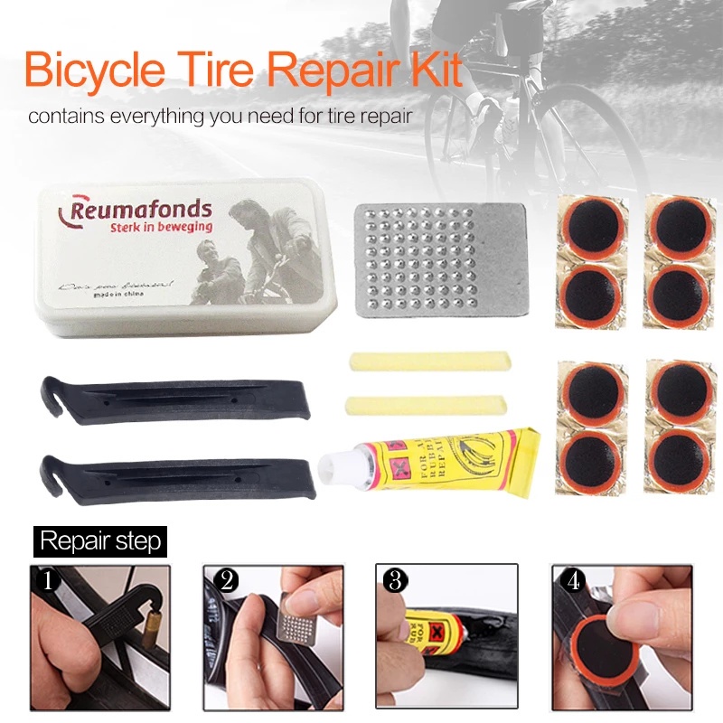 Bicycle Tire Repair Kits Tools Cycling Inner Tube Patching Tyre Filler ...