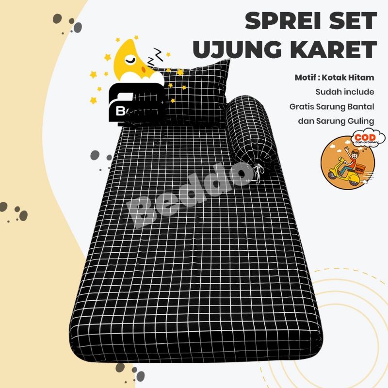 HITAM Black Square Aesthetic Single Sheet | Shopee Singapore