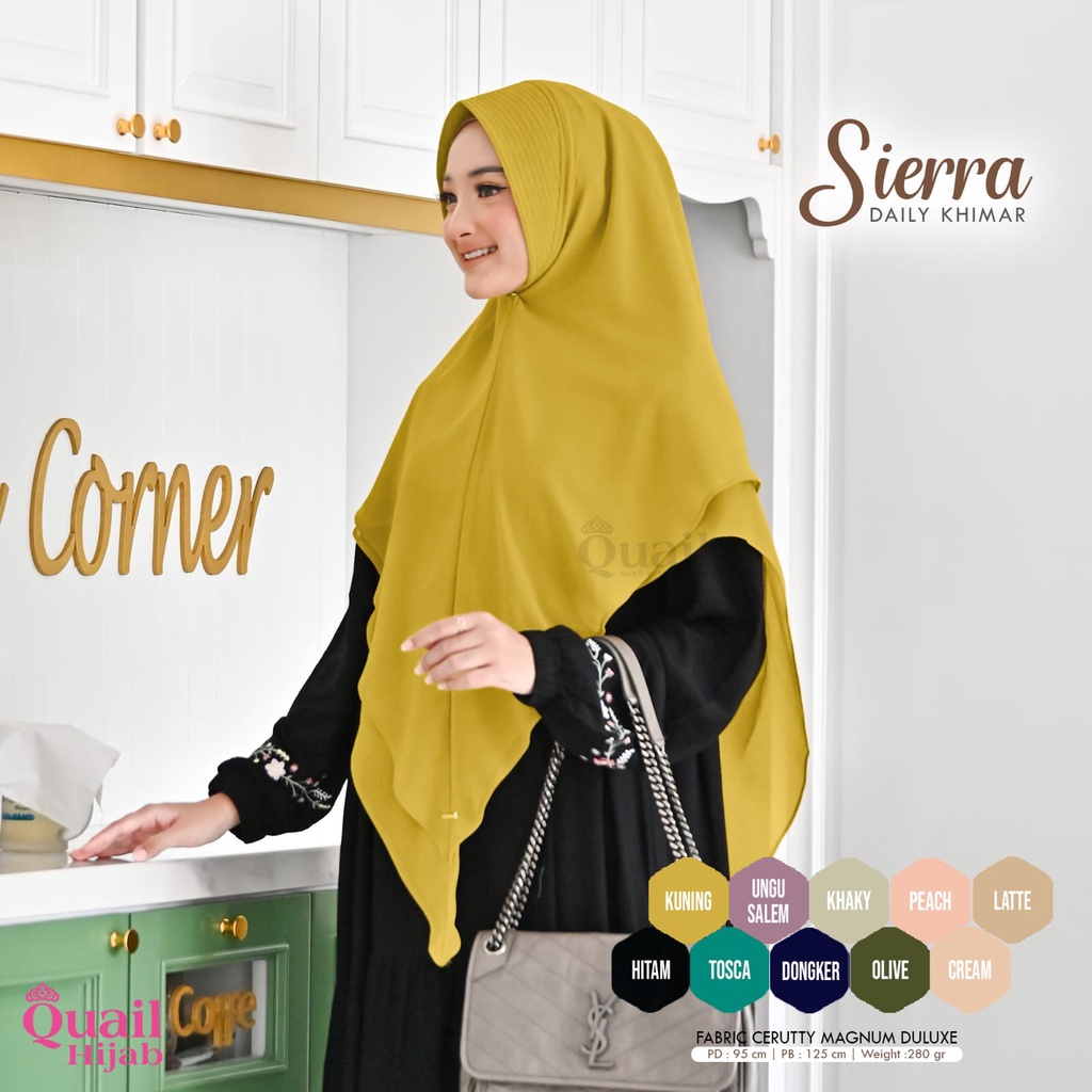 Sierra Daily Hijab Khimar original Quail hijab Women's Ceruty magnum ...