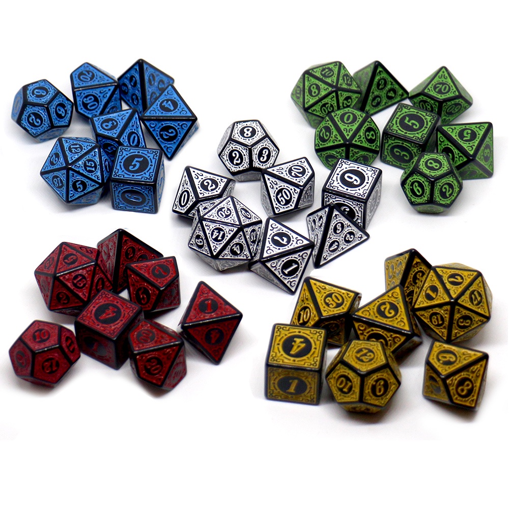 Classical style DND Dice Set Polyhedral Table Game Dice for Dungeons ...