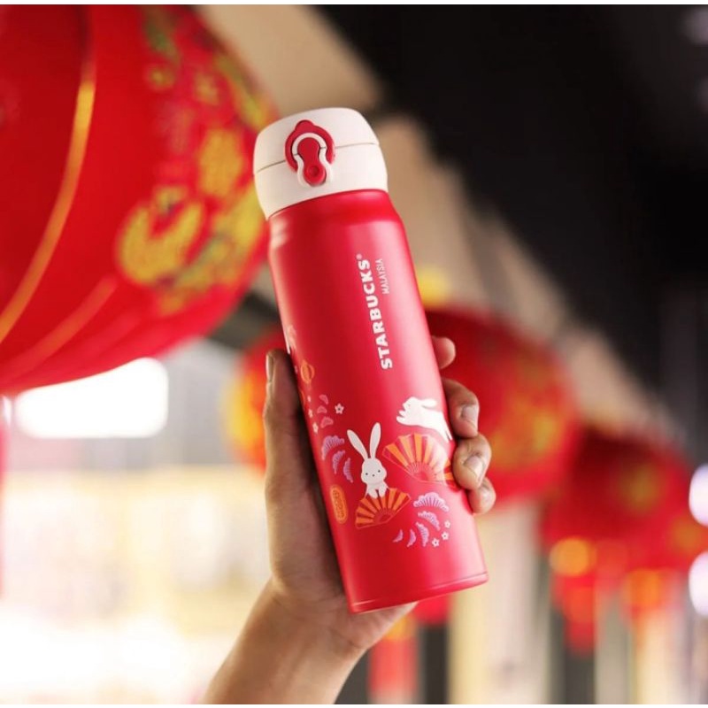 Starbucks Limited Edition 2023 Lunar Rabbit Thermos | Shopee Singapore