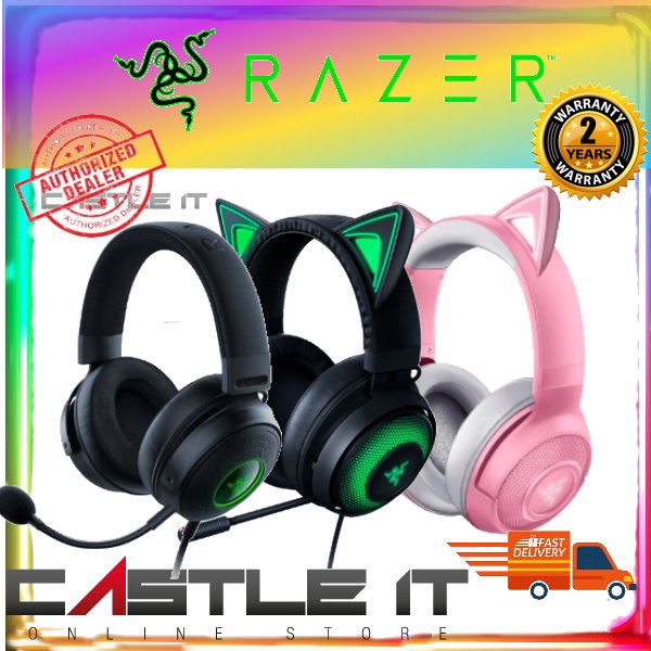 Razer KRAKEN V3 X KITTY CHROMA QUARTZ MERCURY THX RGB PRO HYPERSENSE ...