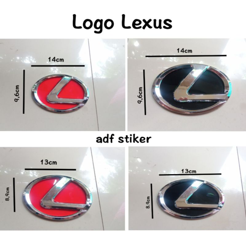 MERAH HITAM Lexus Logo Red Black/Lexus Car emblem Size 13cm 14cm ...