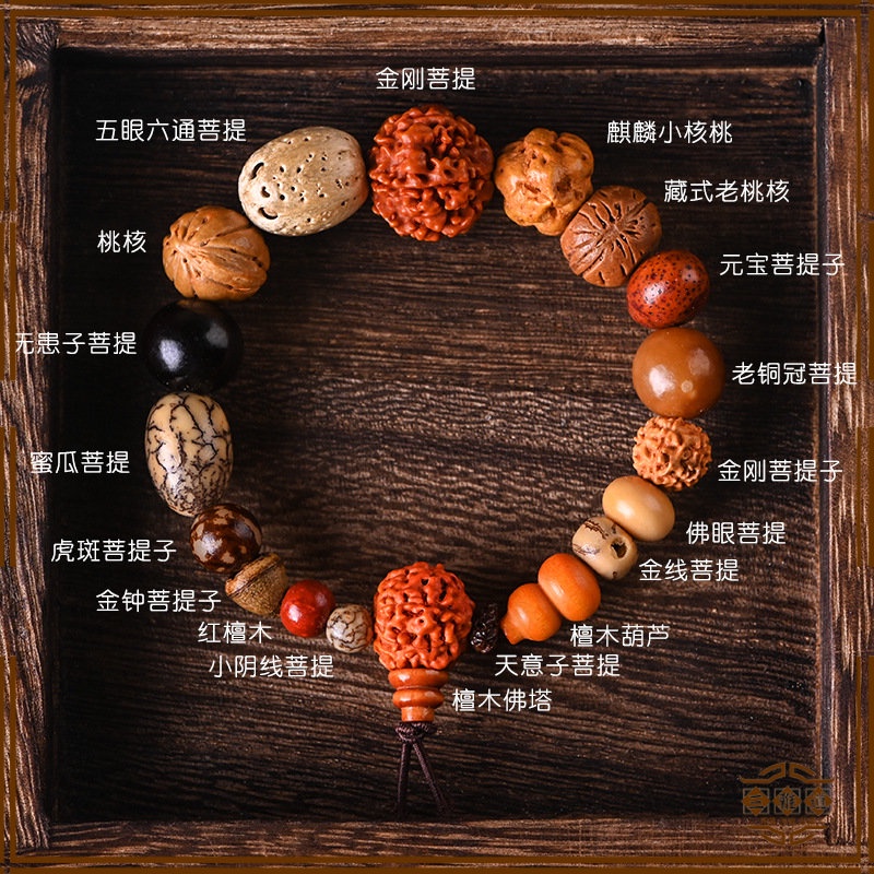 [Sanya Dao] Buddhist Beads Bracelet Eighteen Sons Duobao Bodhi Son Men ...