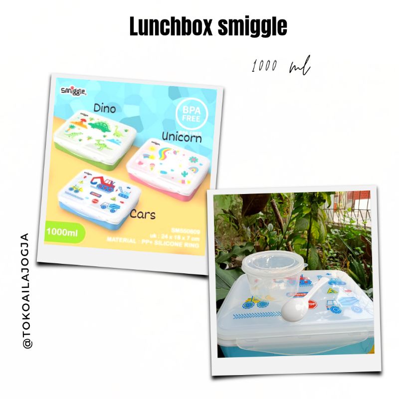 Smiggle bento lunchbox 1000ml | Shopee Singapore