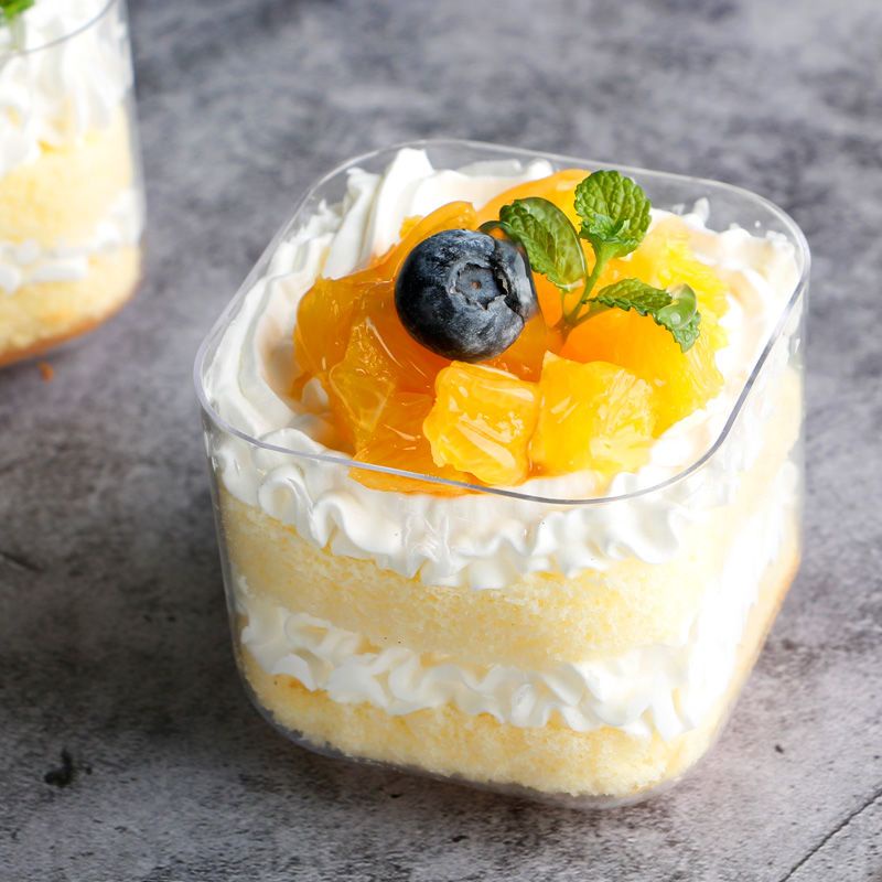 Mousse Cup Pudding Cup Ice Cream Cup Cake Cup Plastic Disposable Cup ...
