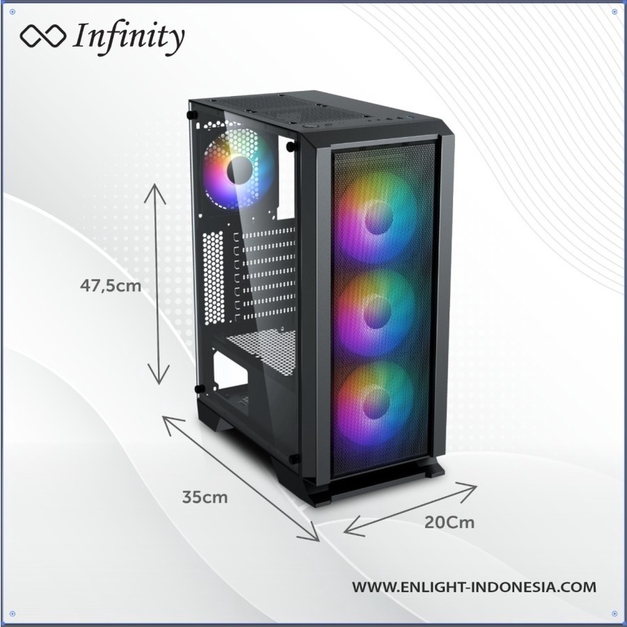 Gaming Case Nebula V4 BlackINFINITY | Shopee Singapore