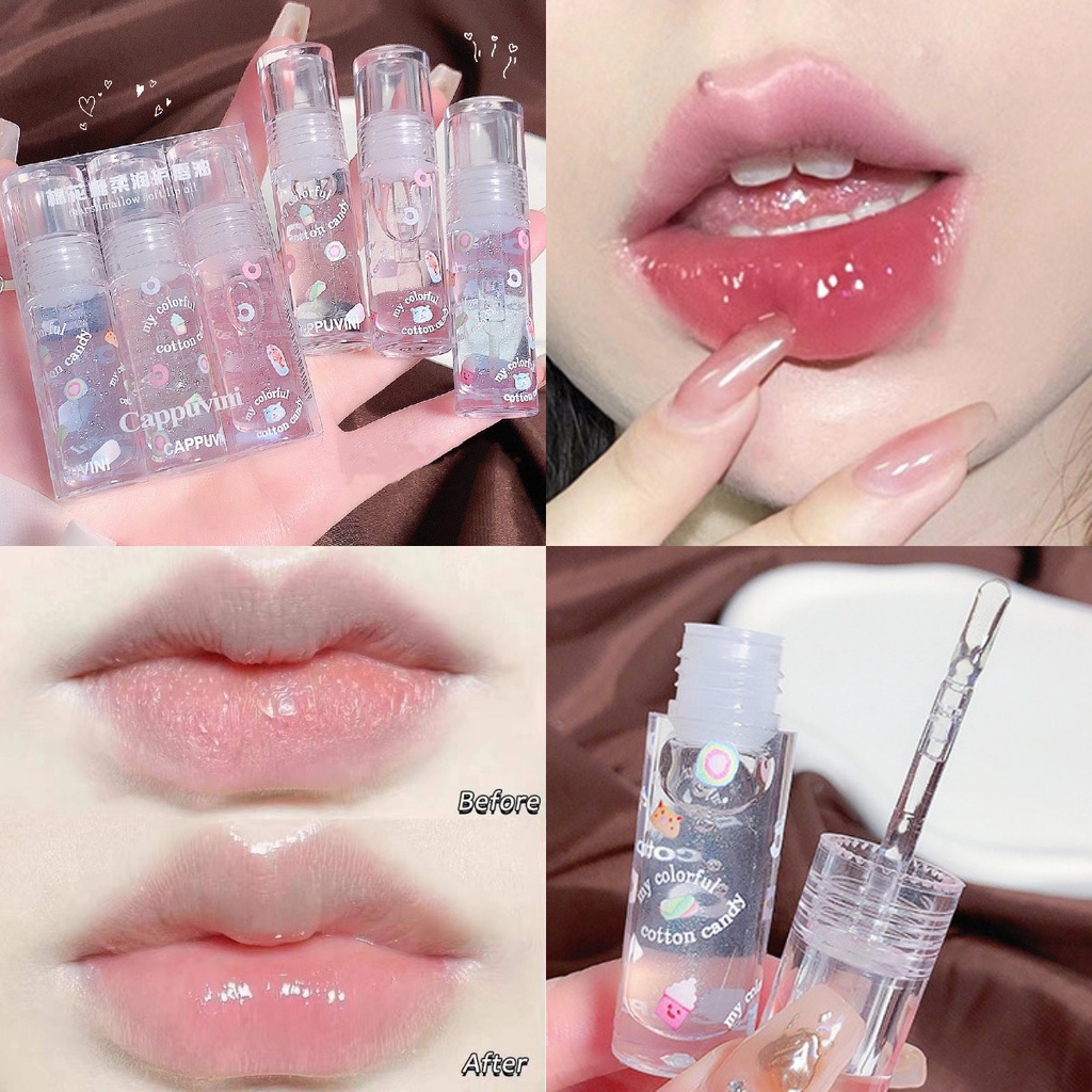 New arrival CAPPUVINI marshmallow lip oil moisturizing longlasting soft ...