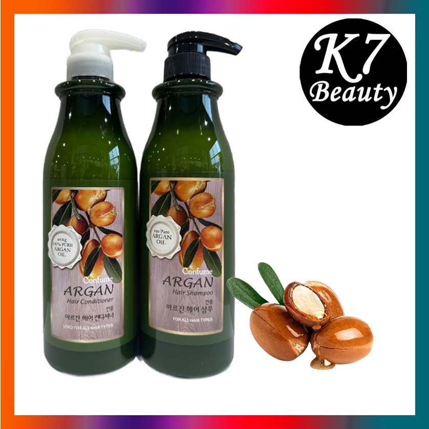 [Welcos Kwailnara] Confume Argan Hair Shampoo/ Conditioner 750g/ 750ml ...