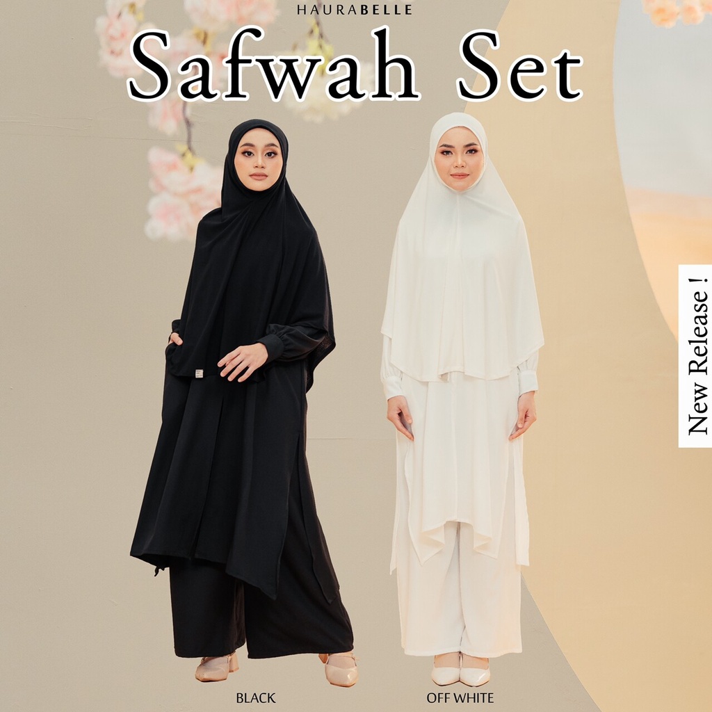 HAURABELLE SET SAFWAH SUIT | SET UMRAH HAJI VIRAL | PALAZO | LOOSE ...