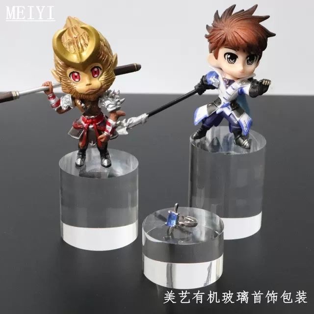 Transparent Acrylic Cylinder Display Stand Hand-Made Model Toy ...