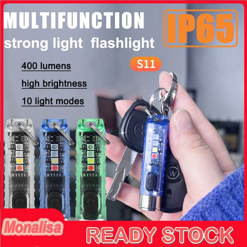 Mini Led Keychain Flashlight Super Bright Outdoor Camping Torch Light ...