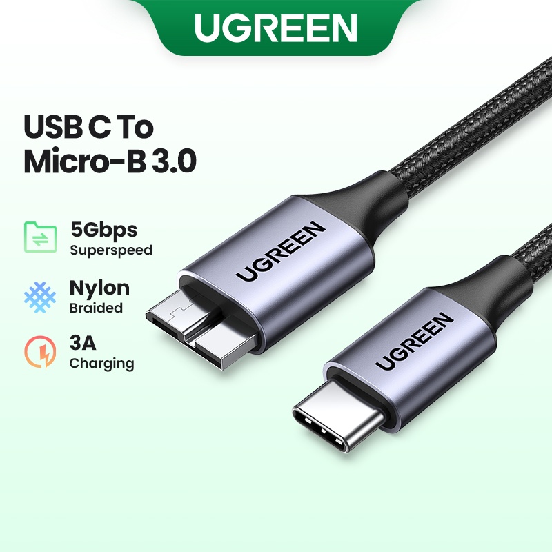 Ugreen USB C to Micro B 3.0 Cable 5Gbps 3A Fast Data Sync Cord For ...