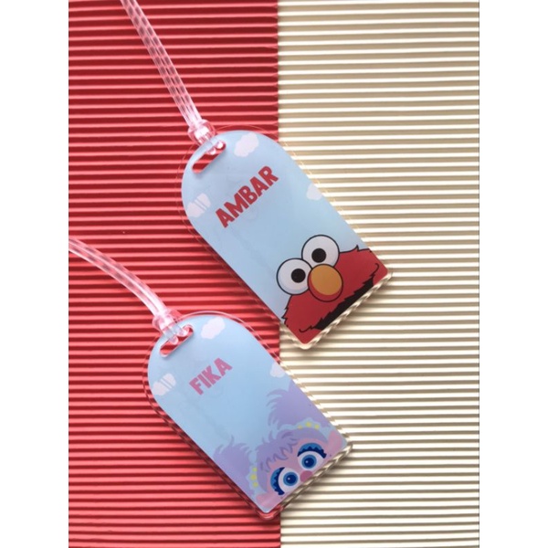 GANTUNGAN Luggage TAG ELMO THEME / SESAME STREET BAG TAG / SESAME ...