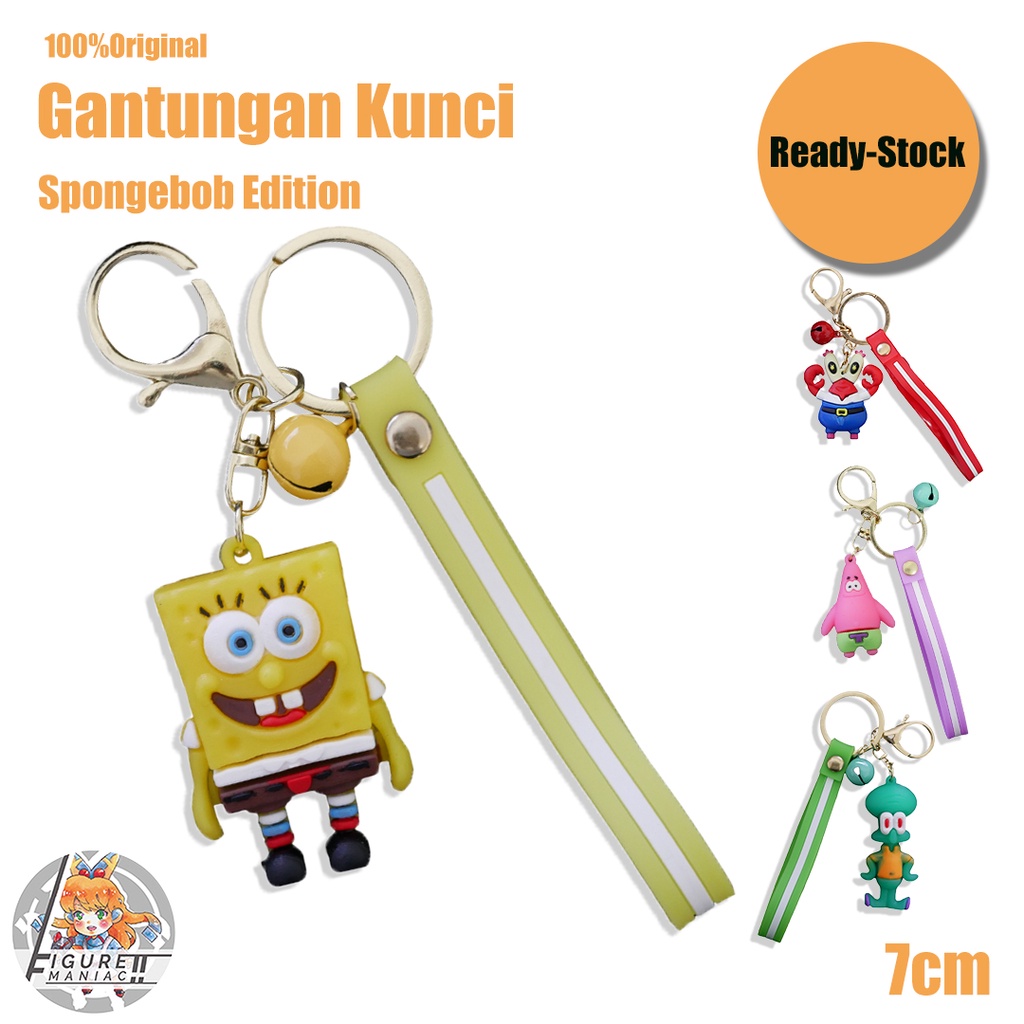 GANTUNGAN Keychain - Spongebob 3D Edition 7cm Premium Import Sponge bob ...