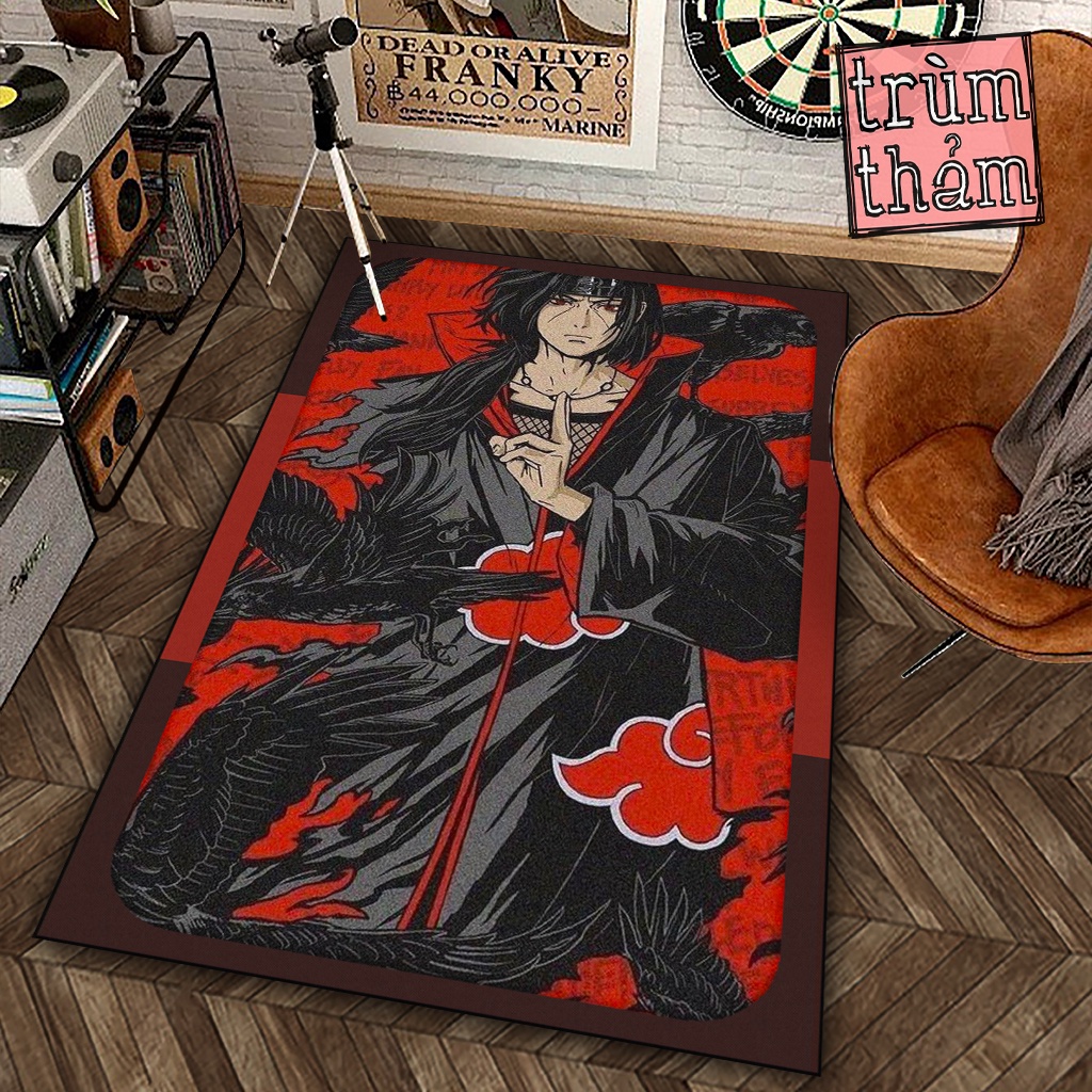 Decorative Carpet Itachi Uchiha Naruto Anime Manga Akatsuki Decor Study ...