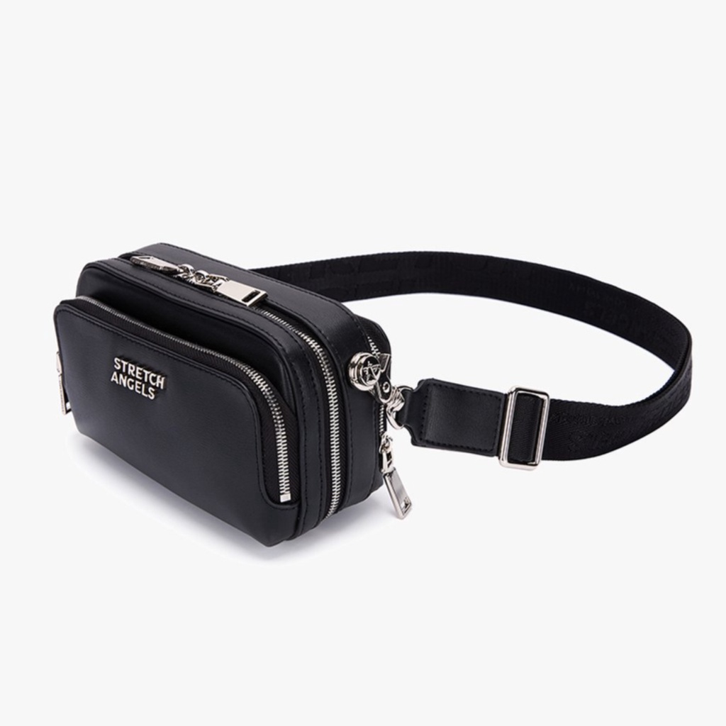 STRETCH ANGELS New Mini Panini Bag Black Mini Compact Crossbody Bag ...