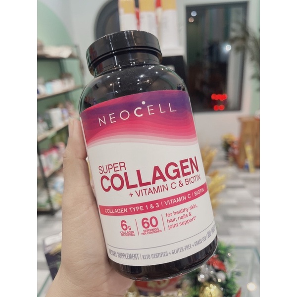 Neocell Super Collagen Supplement + Vitamin C + Biotin 360 Tablets ...