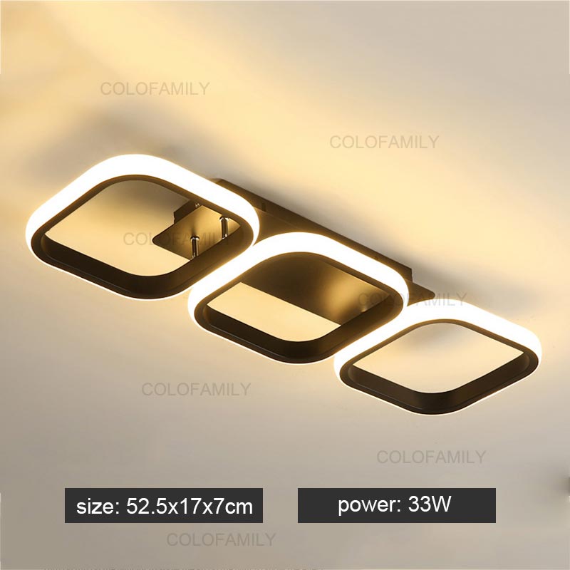 3 Color LED Ceiling Light Lamp Chandelier Pendant Light Nordic Modern ...