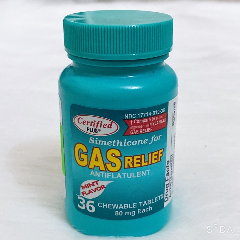 Simethicone Gas Relief Chewable Tablets 80mg | Shopee Singapore