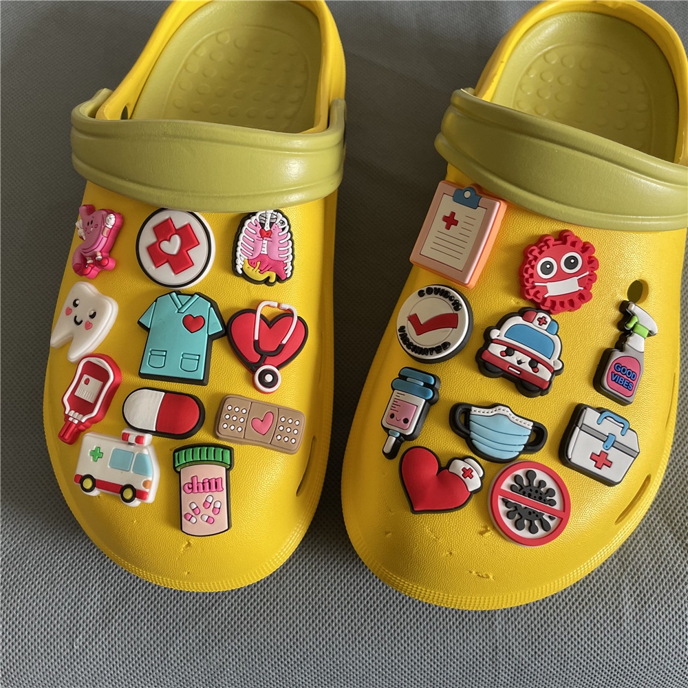 Mask Teeth Jibbits for Croc Medical Shoe Charms Stethoscope Dentisit ...