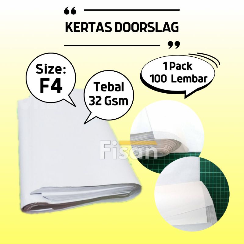 100 Sheets Doorslag Paper F4 Folio Doorslag Paper Clothes Paper Shoes ...