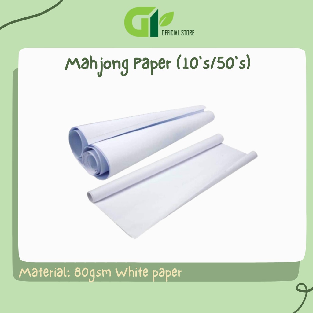 [GY Office] Mahjong Paper (10's/50's) | Shopee Singapore