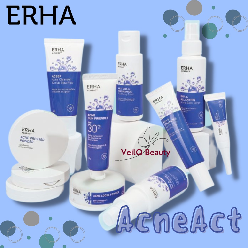 Erha AcneAct Series | Acne Cleanser Scrub Clarifying Toner Gentle ...
