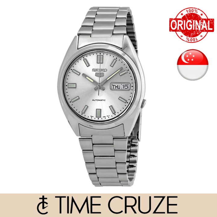 [Time Cruze] Seiko 5 SNXS73 Automatic Stainless Steel Silver Dial Men ...