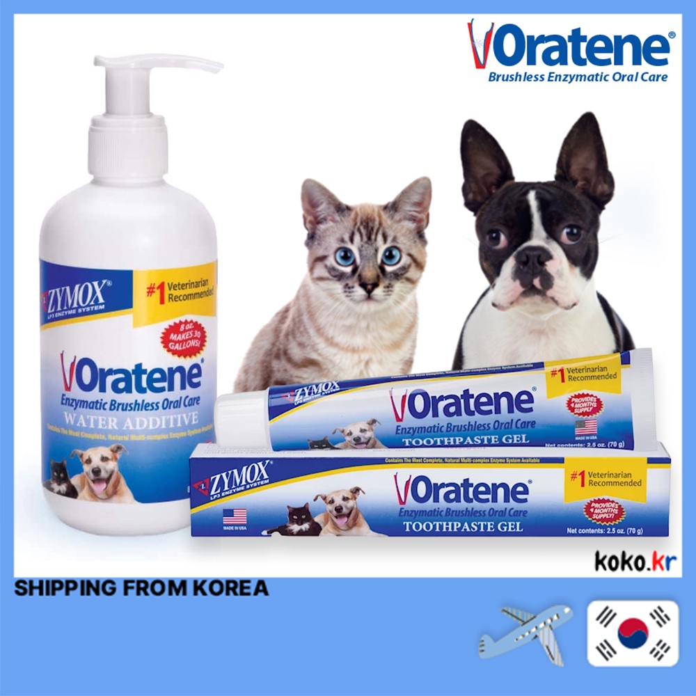 ZYMOX Oratene Brushless Toothpaste Gel for Dogs and Cats 28g 70g ...