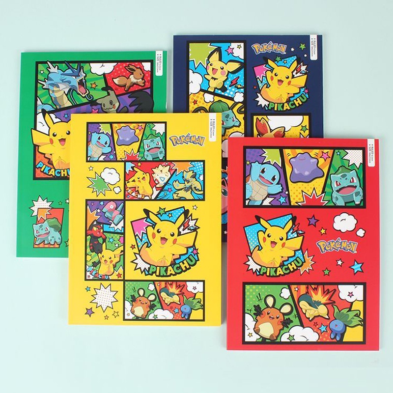 [Restocked] Pokemon 64sheets Lined Notebook Kids Ruled Notepad Cute ...