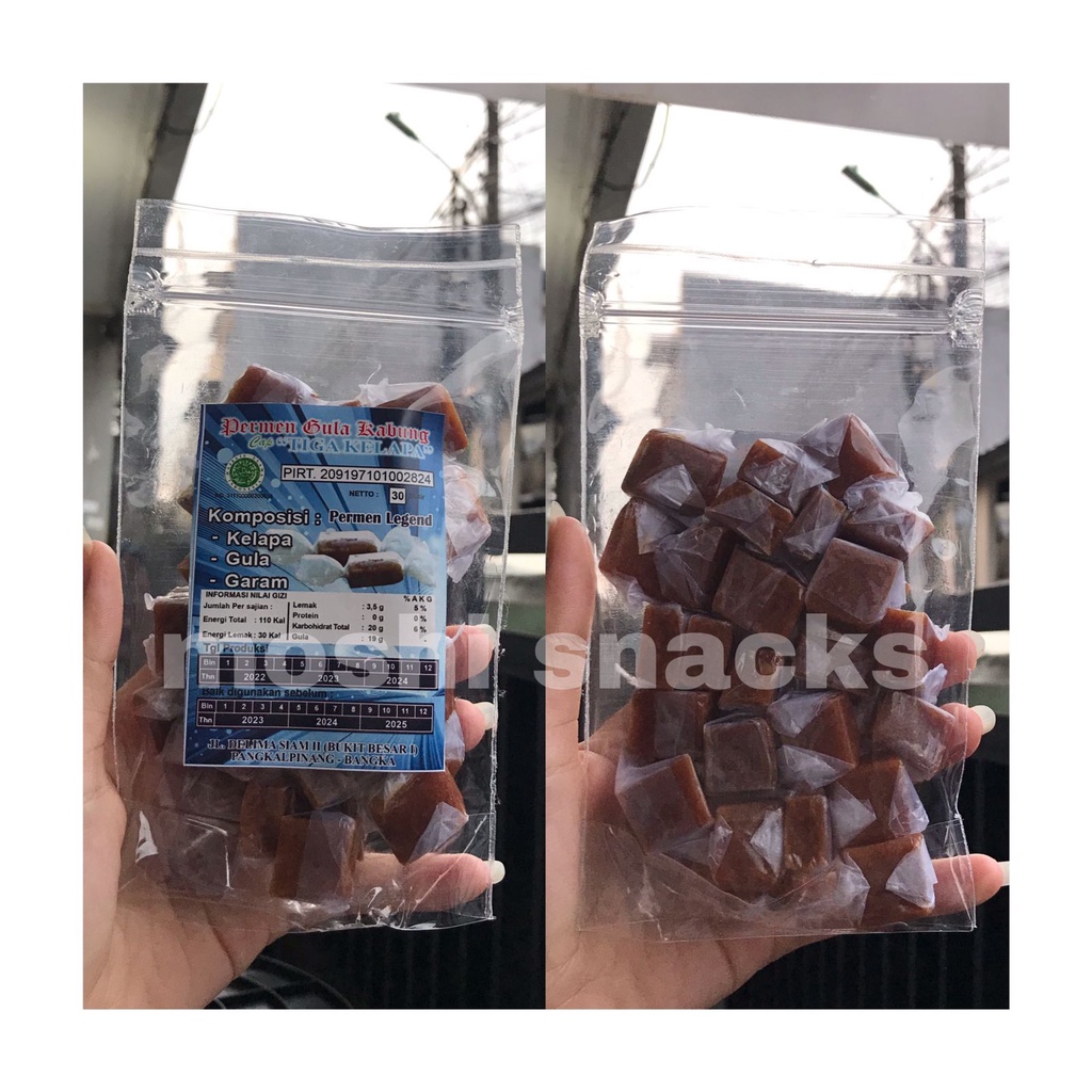 MERAH Kabung Cap Tiga Kelapa Sugar Candy contains 30 Original Bangka ...