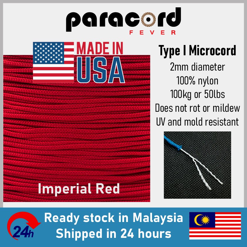 - 2mm Type I 95 Tali Microcord Rope Thin Micro Parachute Cord String ...