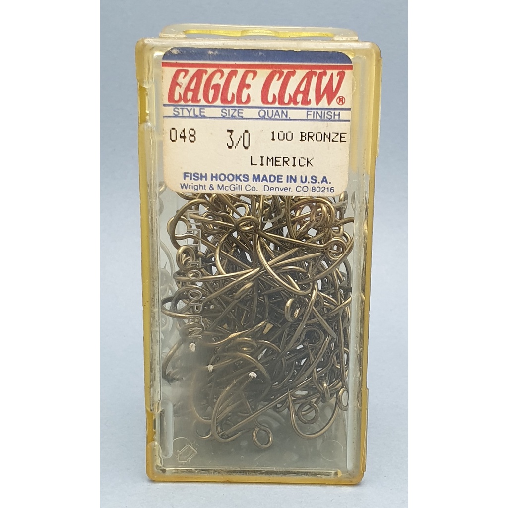 Eagle Claw 048 Fast Grip Limerick Fishing Hook Bronze 100pcs | Shopee ...