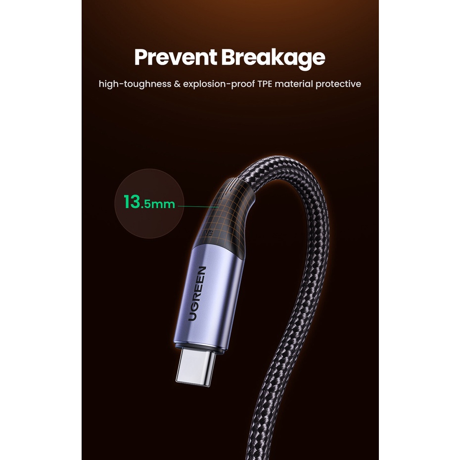UGREEN 1 Meter USB C Cable 100W Power Delivery USB C 3.1 Gen 2 10Gbps ...