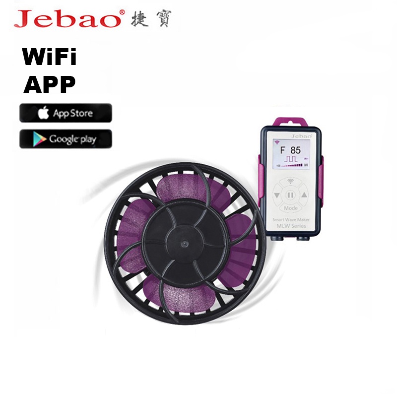 Jebao Smart Wave Maker Pump With WiFi APP Controller LCD Display MLW MOW Aquarium Flow Pumps For ...