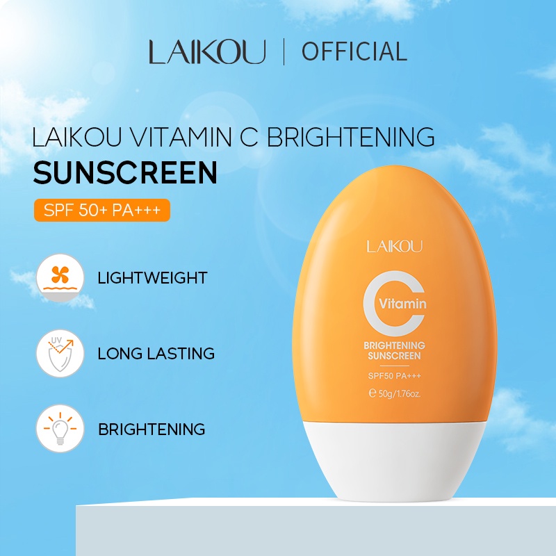 LAIKOU Vitamin C Brightening Sunscreen Brightening Waterproof SPF50 PA ...