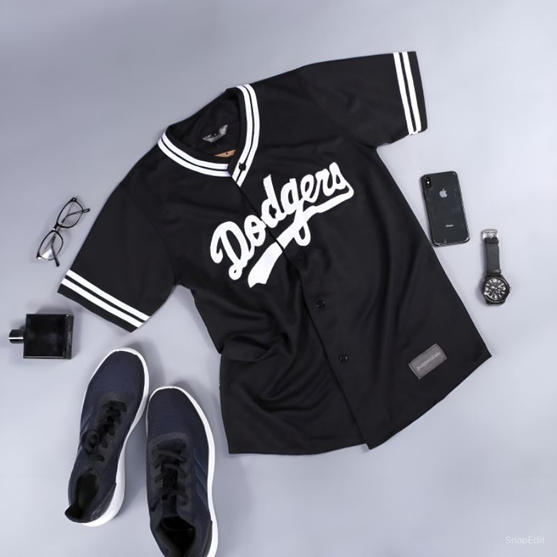 HITAM Best Quality Black Baseball Jersey | Shopee Singapore