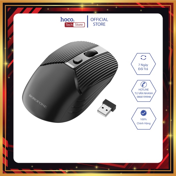 Borofone BG5 Wireless bluetooth Mouse (USB, 2.4GHz) | Shopee Singapore