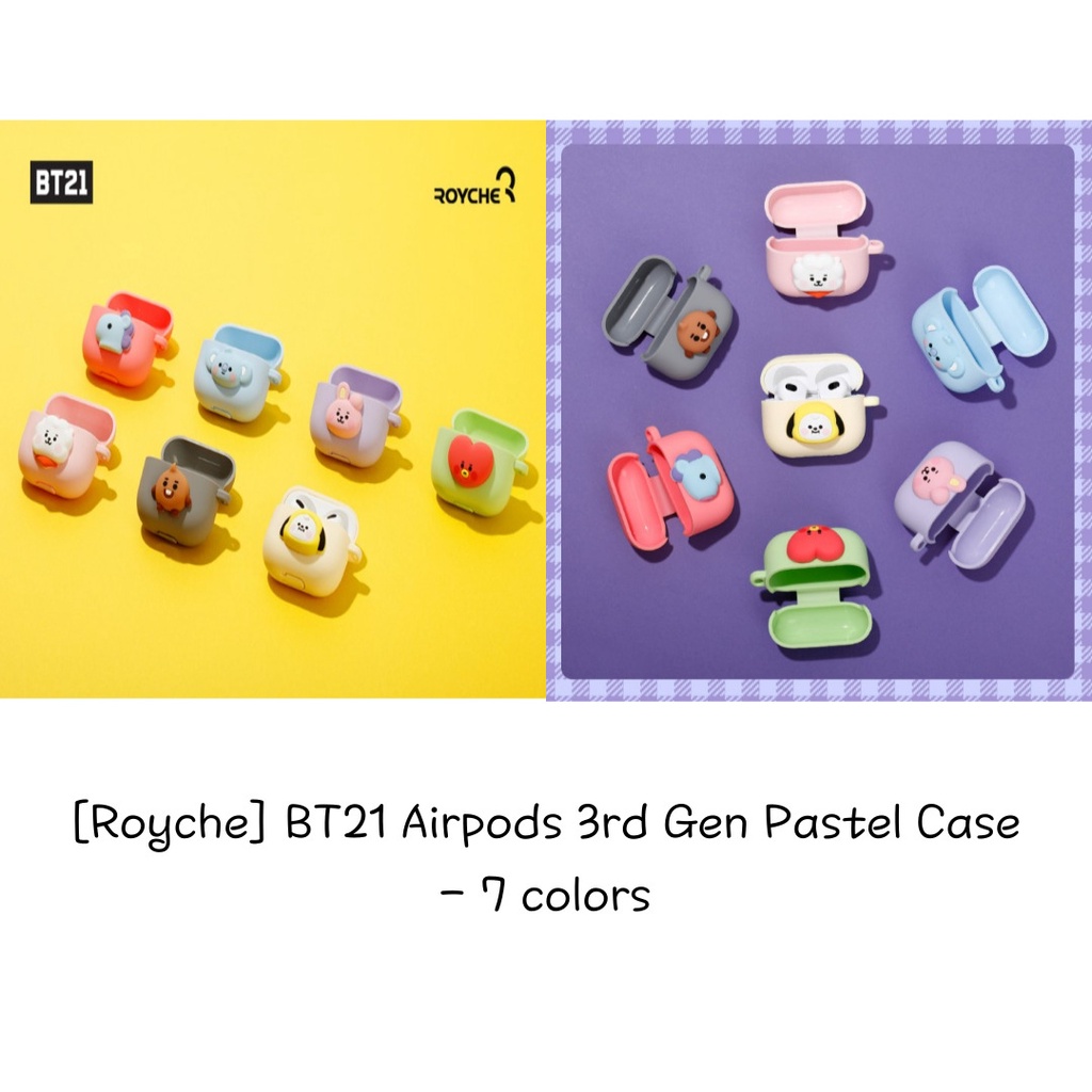 Royche BT21 Airpod 3rd Gen pastel Case - 7 colors | Shopee Singapore