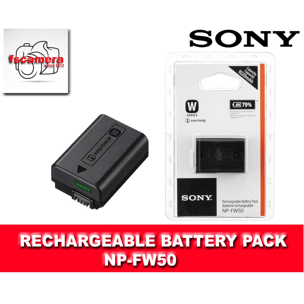 Sony NP-FW50 / FW50 W-series Lithium-Ion Rechargeable Battery | Shopee ...